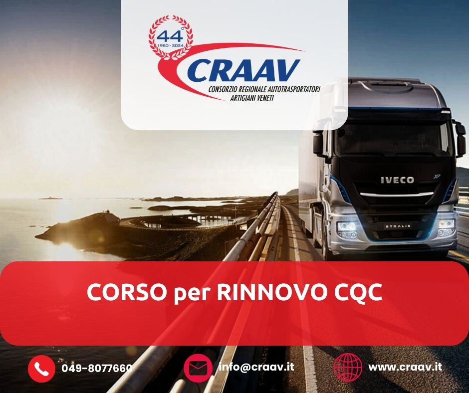 CRAAV - CORSO RINNOVO CQC “INTENSIVO” DI FERRAGOSTO - Craav
